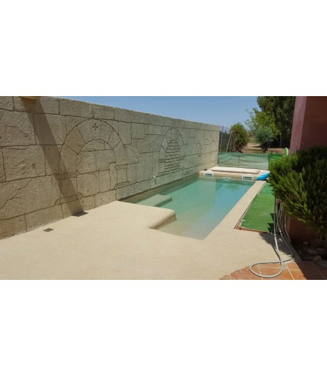 Kits for coating sand pools with the Beach Fell system